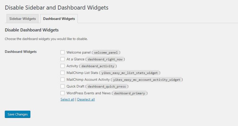 How to Disable Widgets (Used & Unused) in WordPress? - Best of 2024