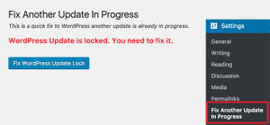 How to fix 'Another Update in Process' WordPress Error